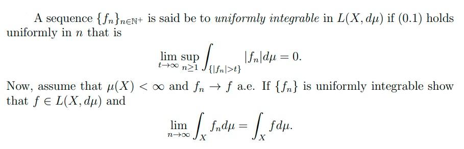 Solved lim sup A sequence {fn}nent is said be to uniformly | Chegg.com