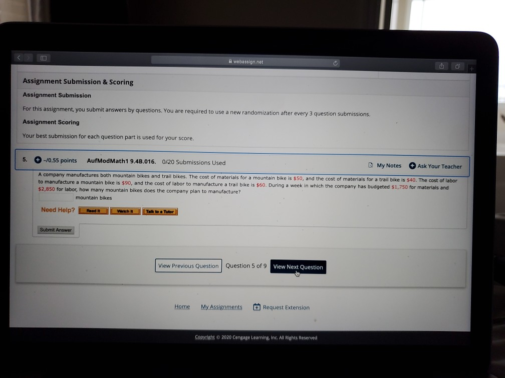 Solved: Webassign.net Signment Submission & Scoring Signme... | Chegg.com