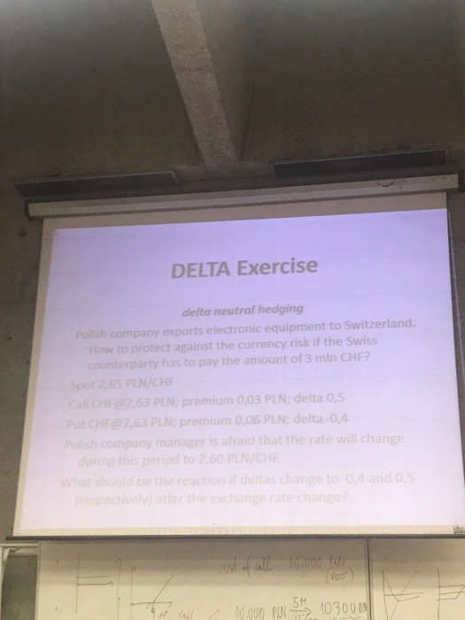 DELTA Exercise delta neutral hedging Polish company | Chegg.com | Chegg.com