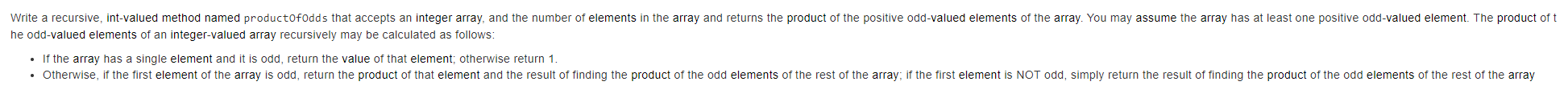 Solved Write A Recursive Int Valued Method Named 