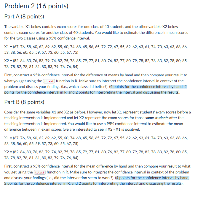 Solved Problem 2 (16 ﻿points)Part A (8 ﻿points)The variable | Chegg.com