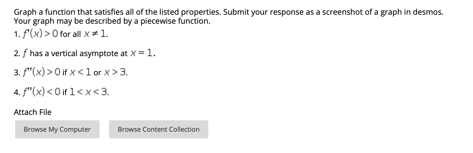 Solved What function would satisfy the following | Chegg.com