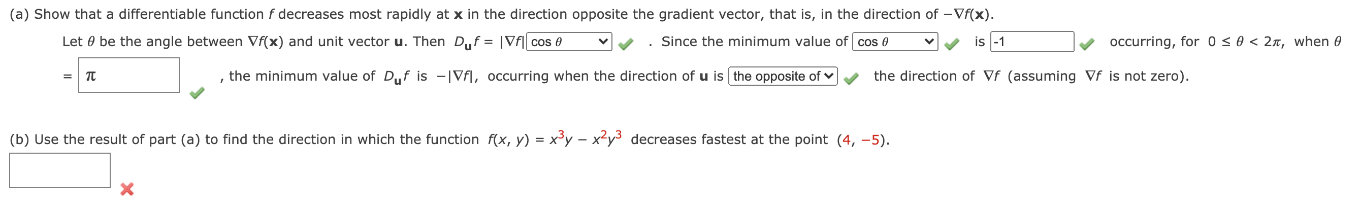 Solved (a) Show that a differentiable function f decreases | Chegg.com