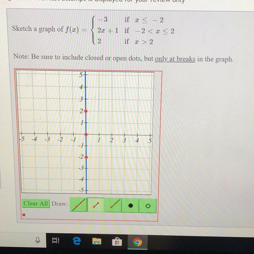 Solved Sketch a graph of f(x) = if -2
