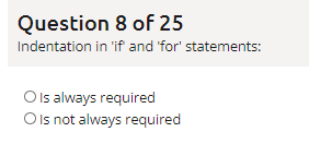 Solved Question 6 of 25 Which evaluates to True as the | Chegg.com