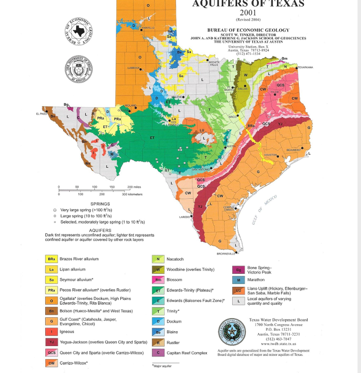 Solved AUF LLO AQU 'ERS OF TEXAS 2001 (Revised 2004) BUREAU | Chegg.com