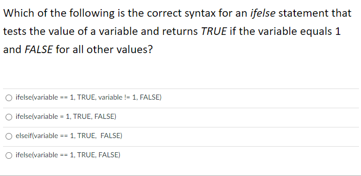 Solved Which of the following is the correct syntax for an | Chegg.com