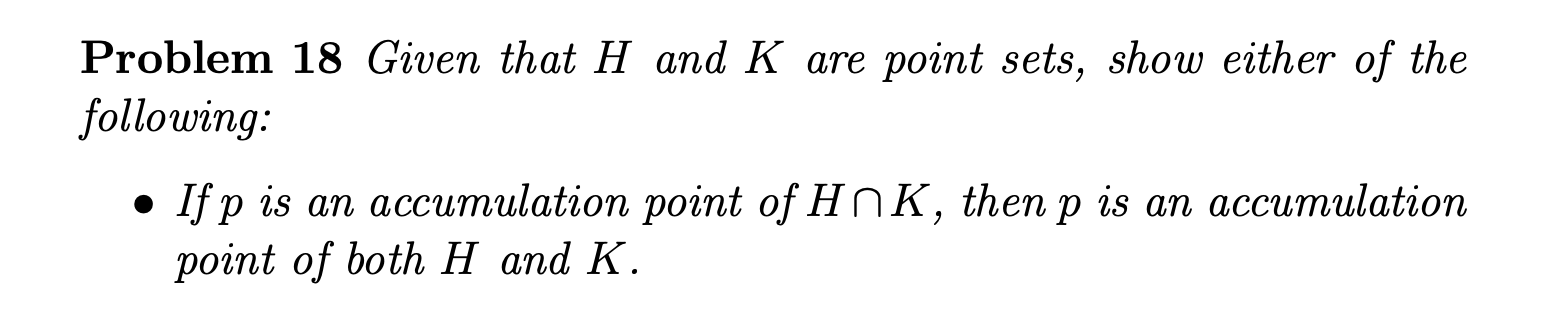 Solved Problem 18 ﻿Given that \( ﻿H \) ﻿and \( ﻿K \) ﻿are | Chegg.com