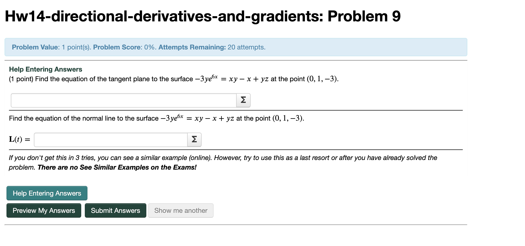 Solved Hw14-directional-derivatives-and-gradients: Problem 9 | Chegg.com