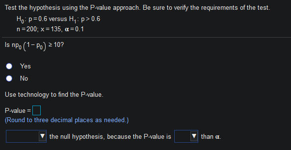 Solved Test the hypothesis using the P-value approach. Be | Chegg.com