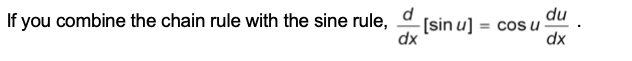 Solved If you combine the chain rule with the sine rule, du | Chegg.com