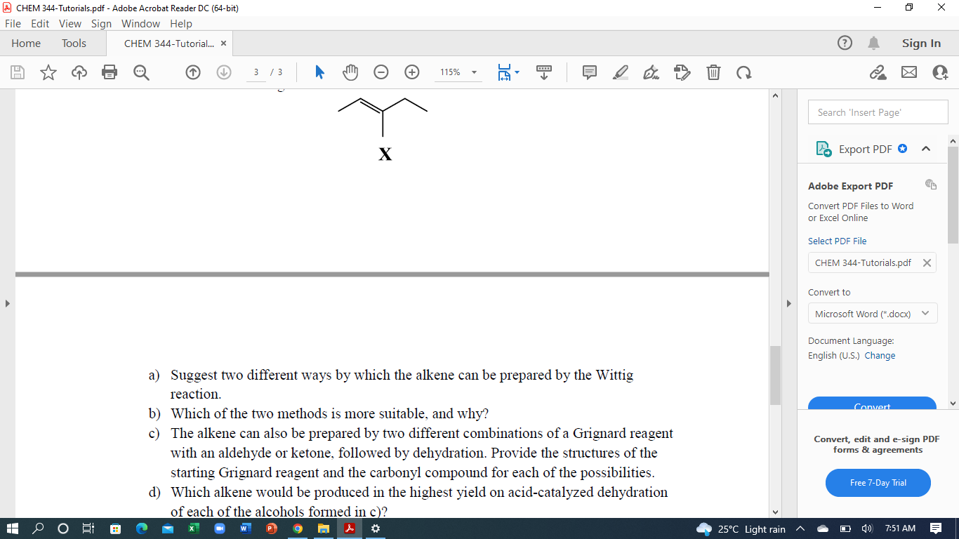 Solved \& CHEM 344-Tutorials.pdf - Adobe Acrobat Reader DC | Chegg.com