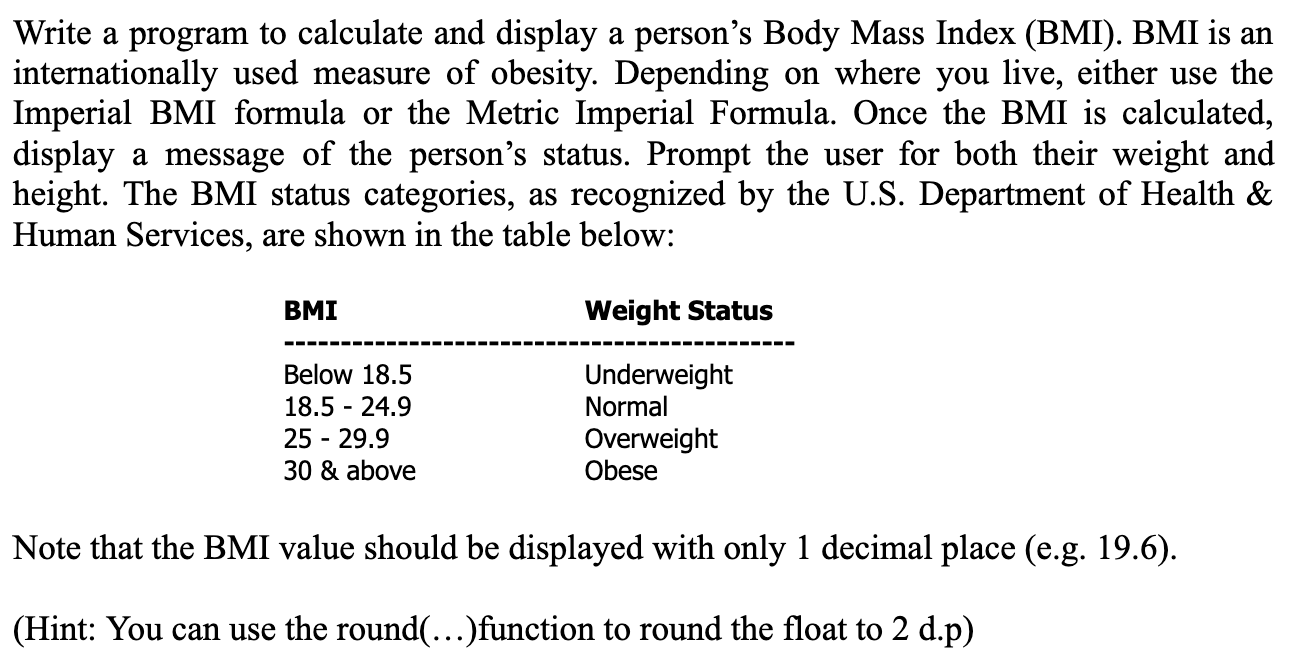 Solved Write a program to calculate and display a person's | Chegg.com