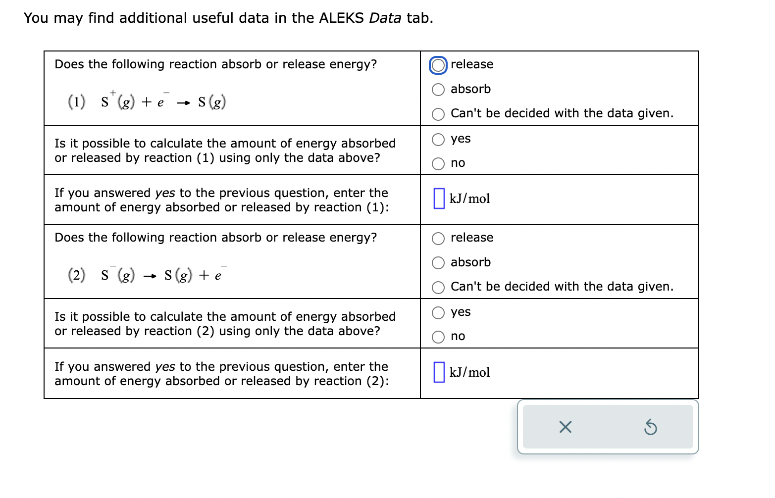 You may find additional useful data in the ALEKS Data | Chegg.com