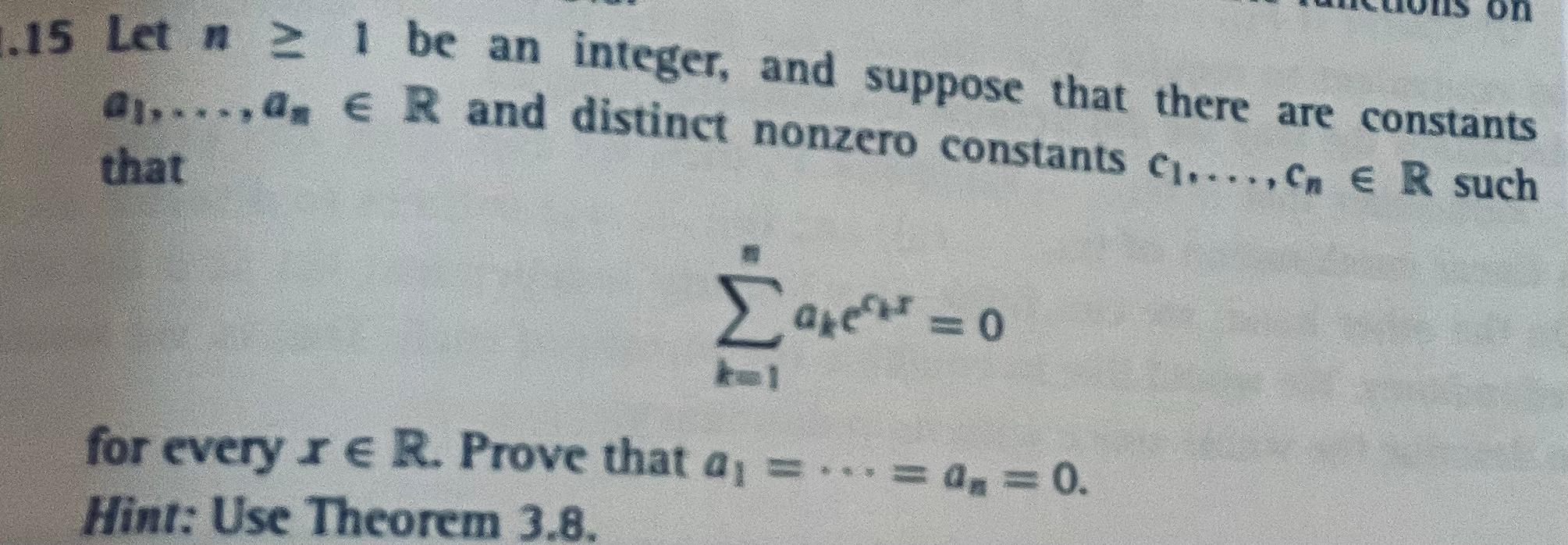 Solved 15 Let n≥1 be an integer, and suppose that there are | Chegg.com