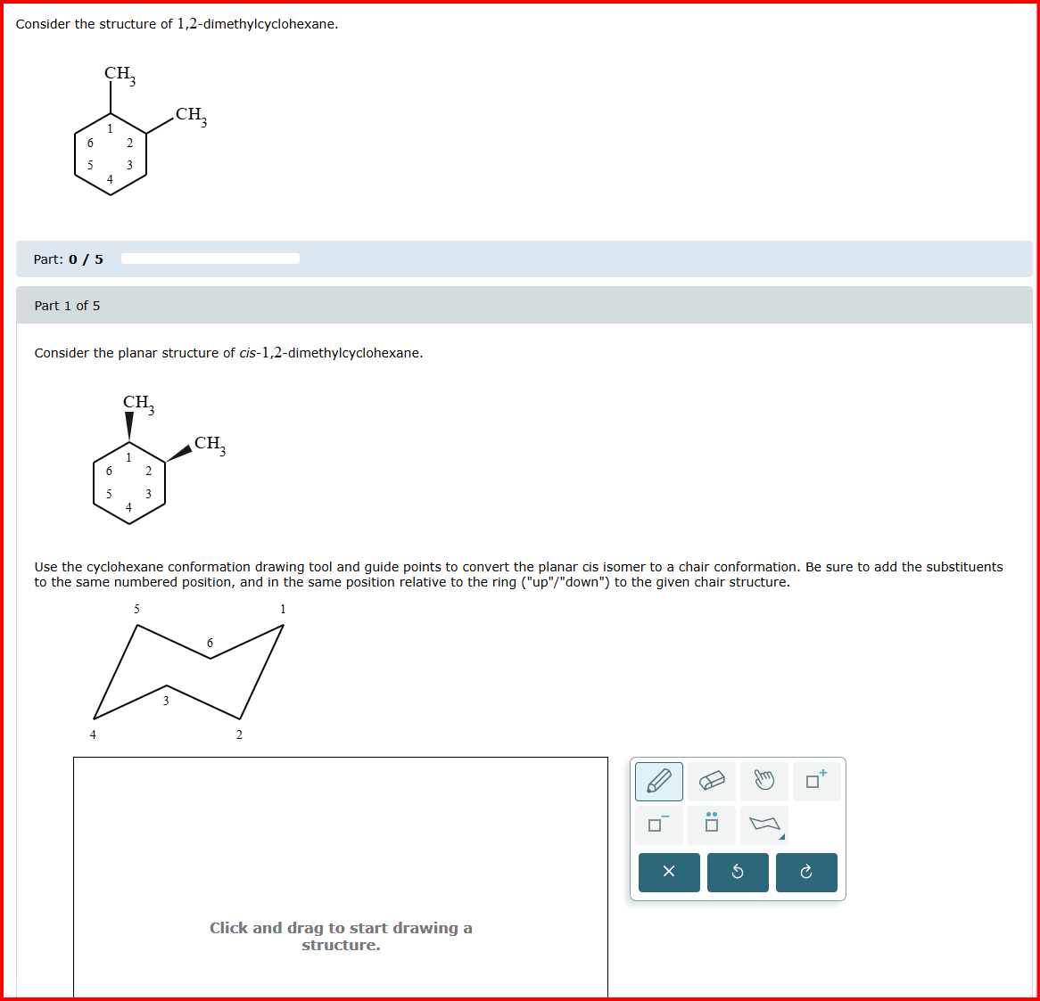 Solved Consider the structure of 1,2-dimethylcyclohexane. | Chegg.com