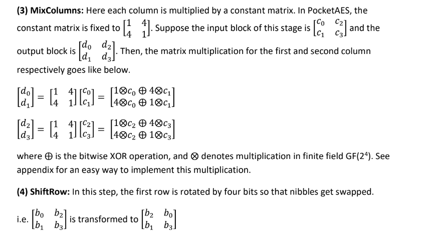 Solved (1) SubNibbles: It involves substituting each nibble | Chegg.com
