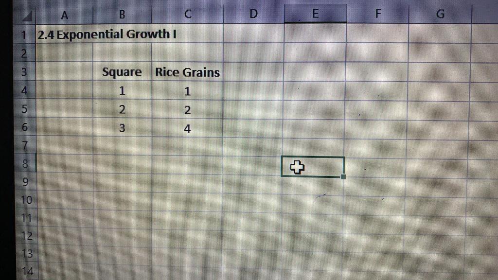 Solved 2.4 Exponential Growth I There is a legend that the | Chegg.com
