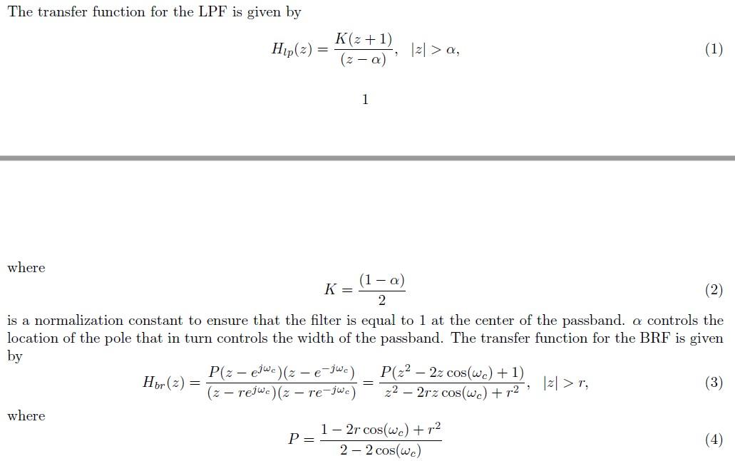 Solved The transfer function for the LPF is given by | Chegg.com
