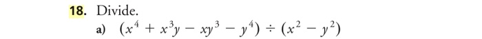 Solved 18. Divide. | Chegg.com
