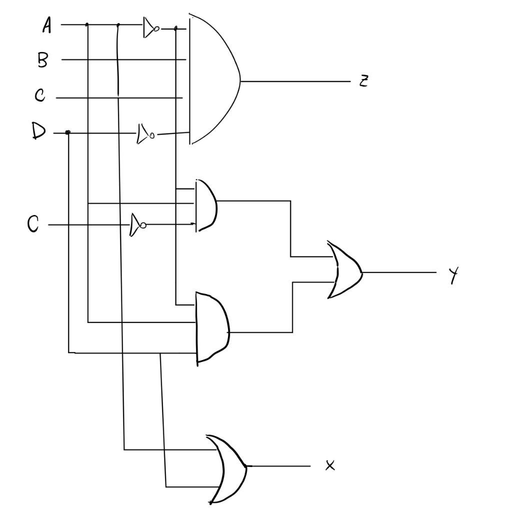 Solved 1. a) What function is implemented by the schematic | Chegg.com