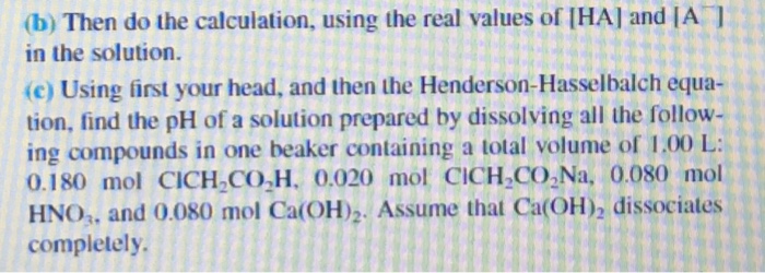 Solved 8-40. Calculate the pH of a solution prepared by | Chegg.com
