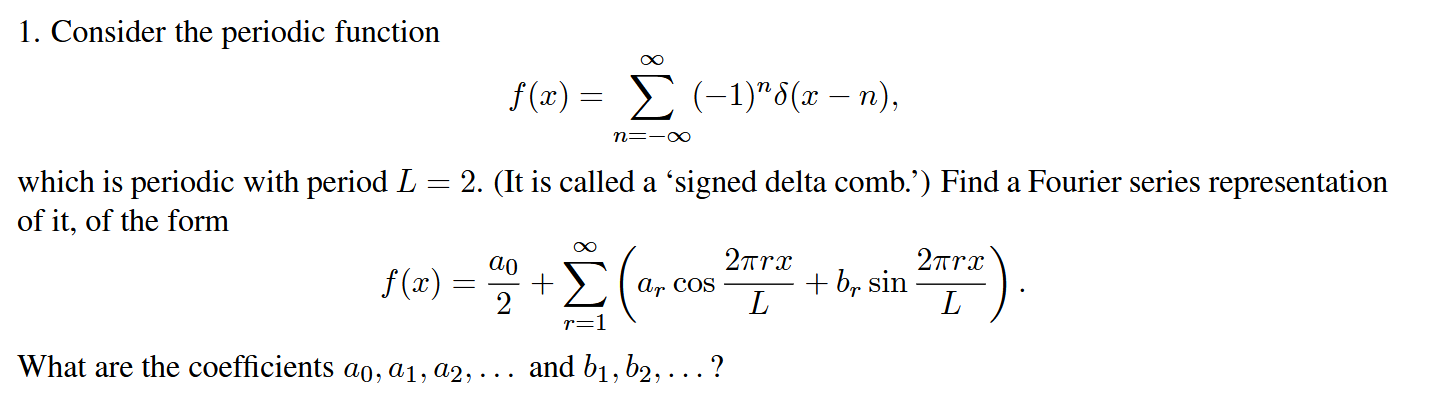 Solved Consider the periodic | Chegg.com