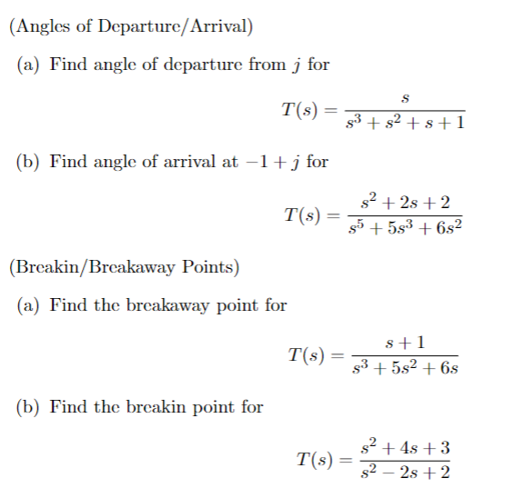 Solved (a) Find angle of departure from j for | Chegg.com