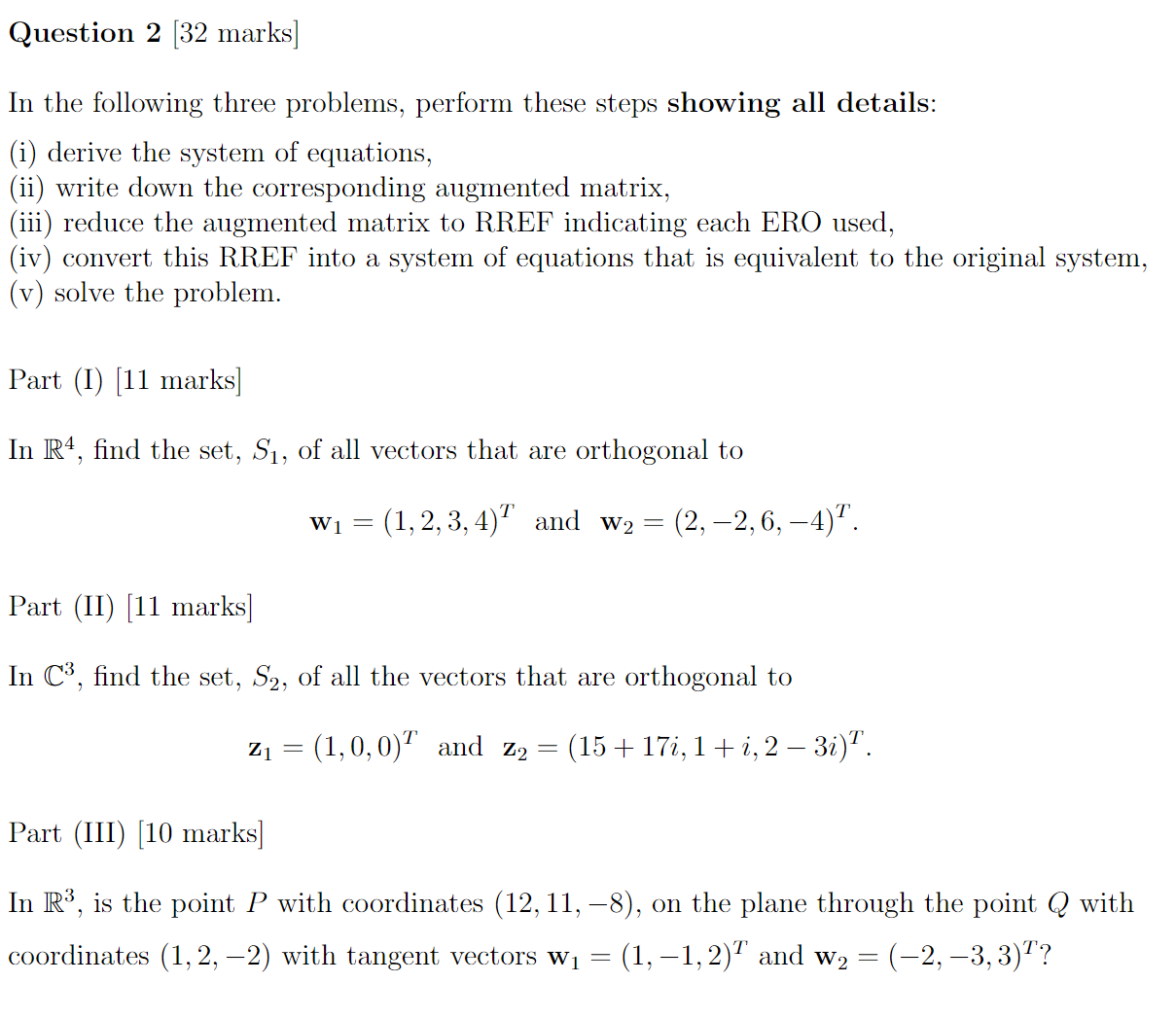Solved In the following three problems, perform these steps | Chegg.com