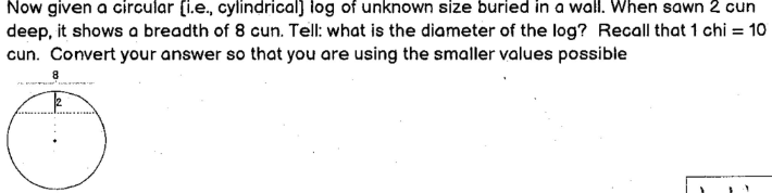 Solved Now given a circular [i.e., ﻿cylindrical] ﻿log of | Chegg.com