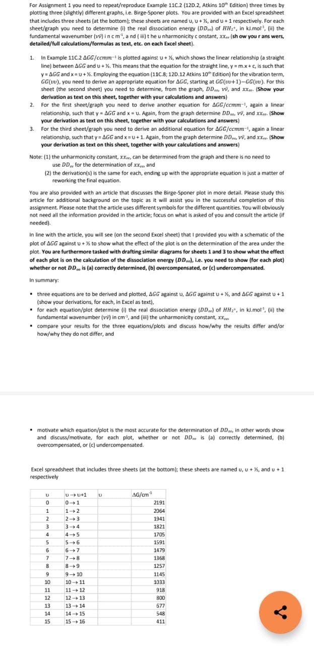 For Assignment 1 you need to repeat/reproduce Example | Chegg.com