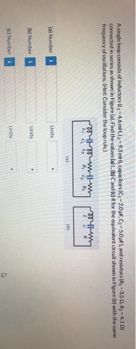 Solved A single loop consists of inductors (L1-46 mH L 2-93 | Chegg.com