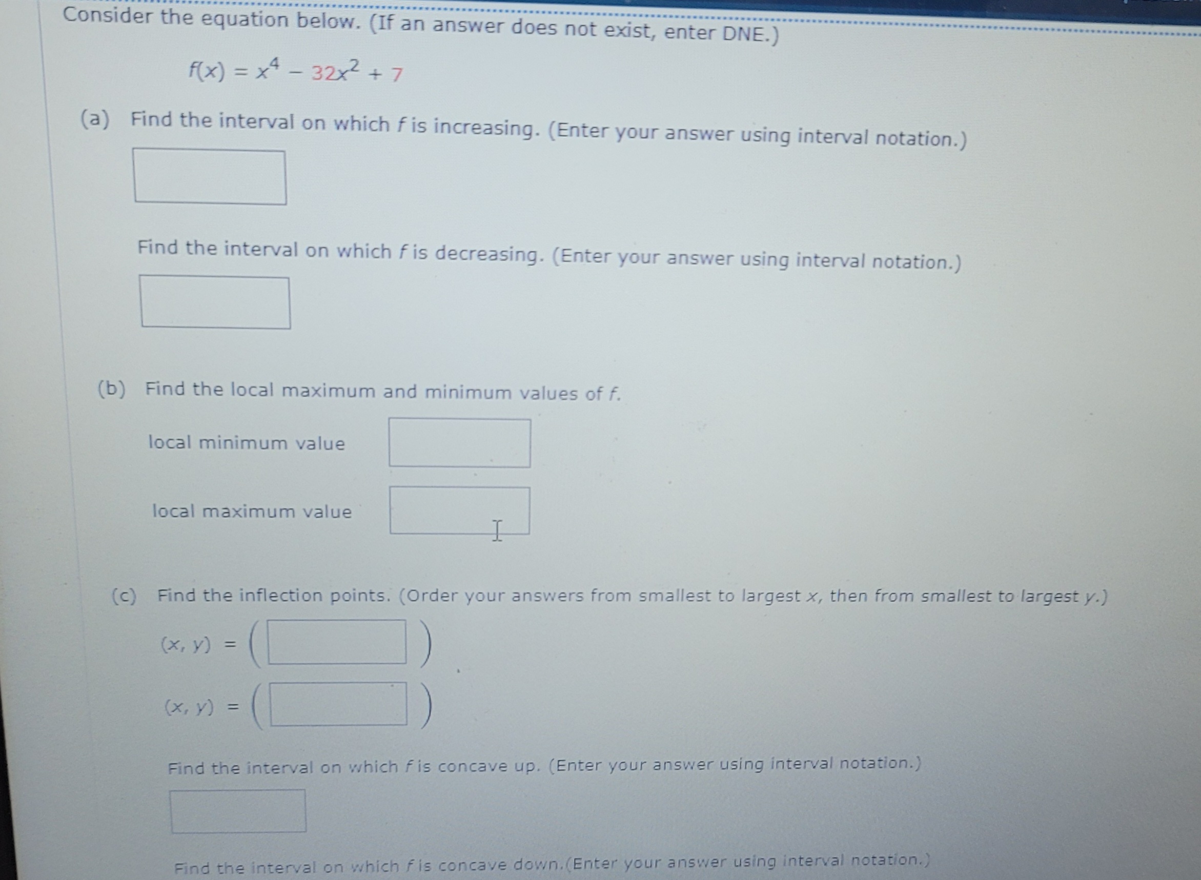 Solved Consider the equation below. (If an answer does not | Chegg.com