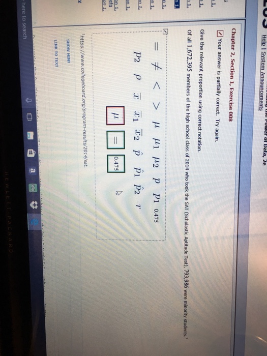 Solved Chapter 2, Section 1, Exercise 008 Your answer is | Chegg.com