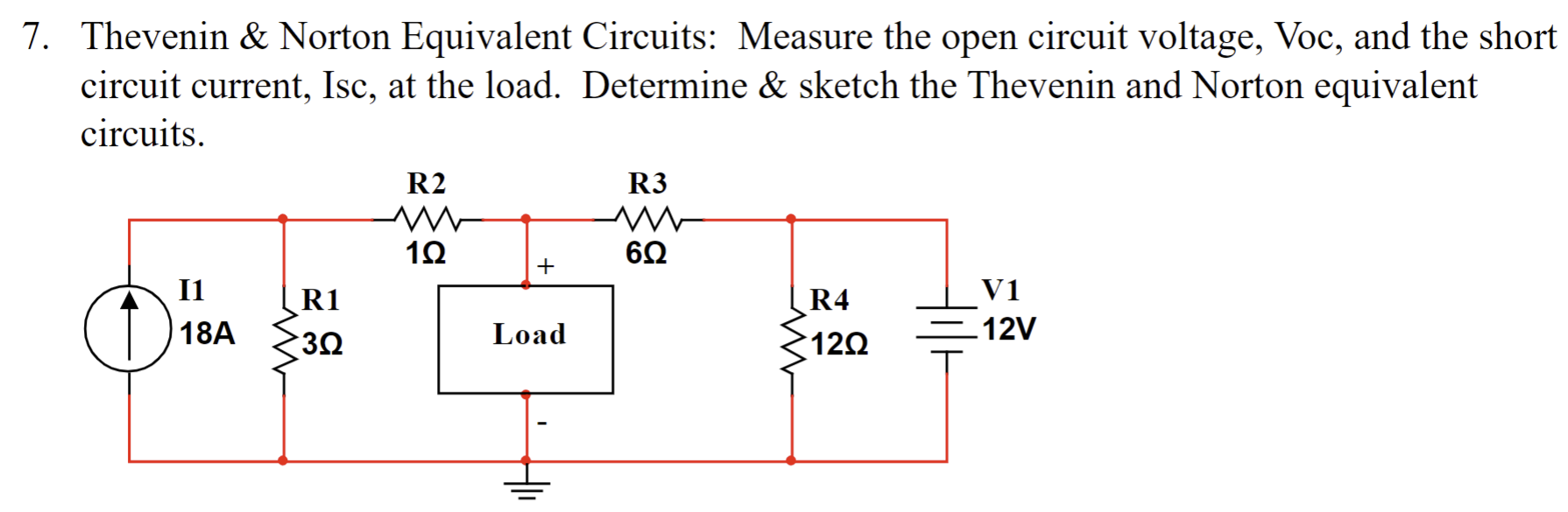 Solved Thevenin & Norton Equivalent Circuits: Measure the | Chegg.com