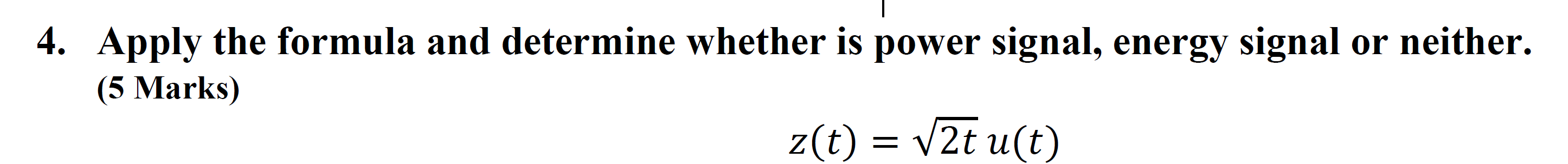 Solved 4. Apply the formula and determine whether is power | Chegg.com
