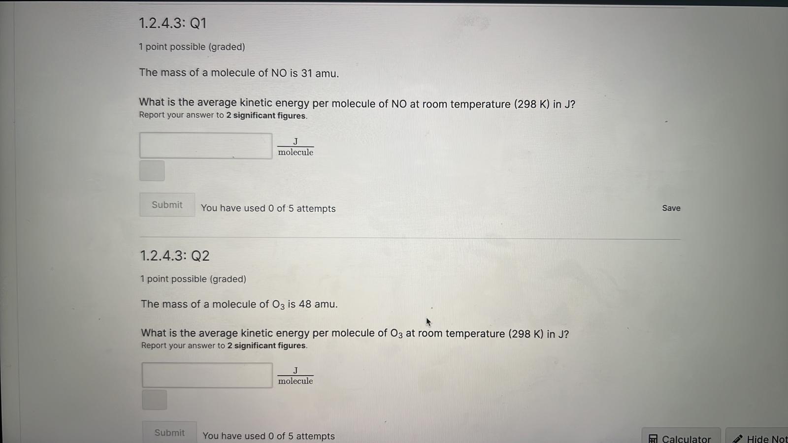 Solved The reaction between gas phase nitrogen monoxide (NO) | Chegg.com