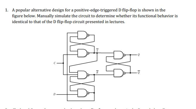 Solved 1. A popular alternative design for a | Chegg.com