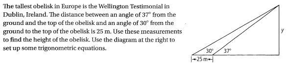 Solved The tallest obelisk in Europe is the Wellington | Chegg.com