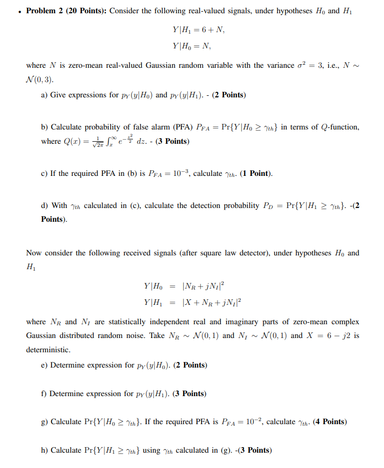 Solved . Problem 2 (20 Points): Consider the following | Chegg.com