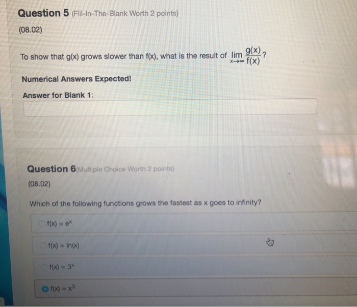 Solved Question 1(Multiple Choice Worth 2 points) (08.01) | Chegg.com
