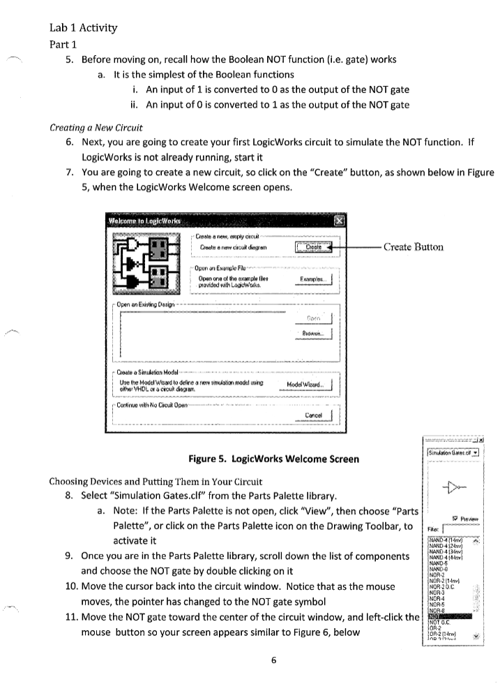EEE120 Simulation Lab #1 - Intro to LogicWorks | Chegg.com