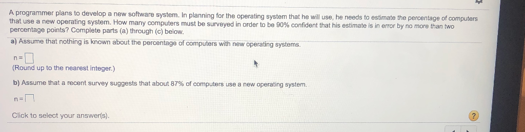 Solved A programmer plans to develop a new software system. | Chegg.com