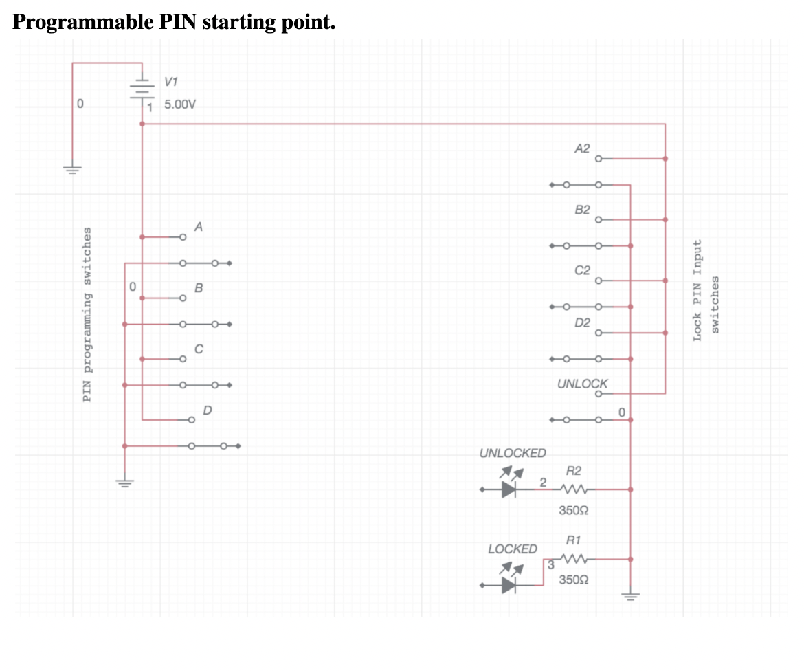 Solved Design the electronic logic circuit for a digital | Chegg.com