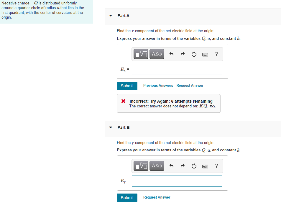 Solved Negative charge - is distributed uniformly around a | Chegg.com
