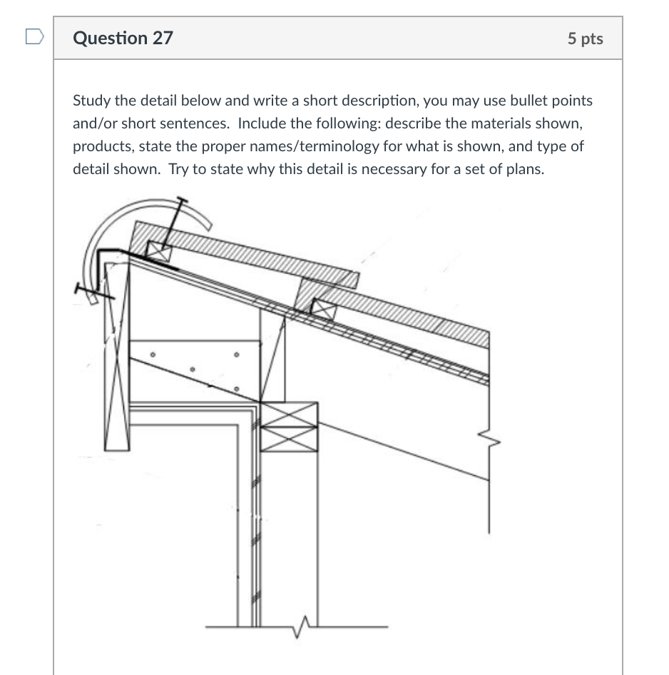 Question 27 5 pts Study the detail below and write a | Chegg.com