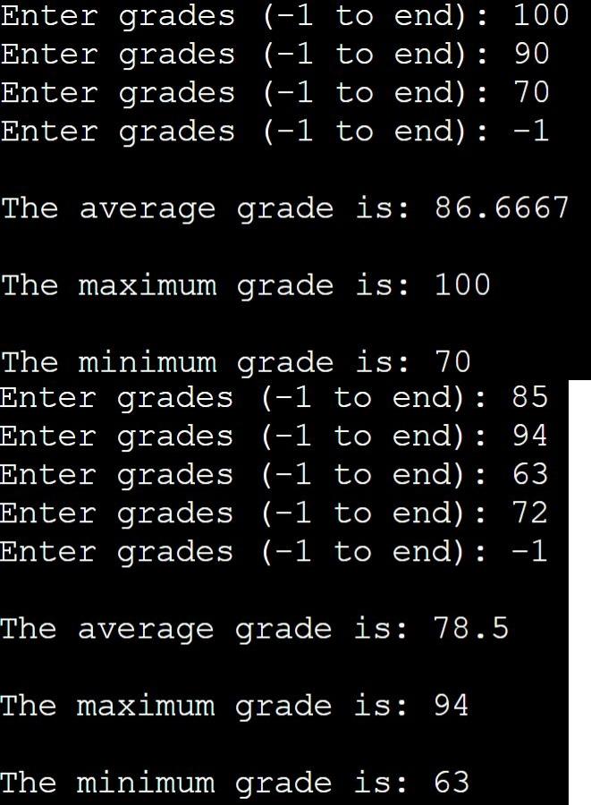 Solved Write a C++ program that asks the user to input | Chegg.com