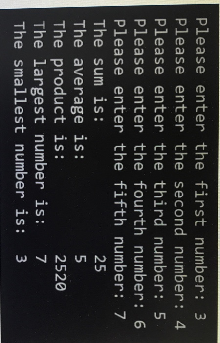 Solved Add logic to calculate the largest and the smallest | Chegg.com