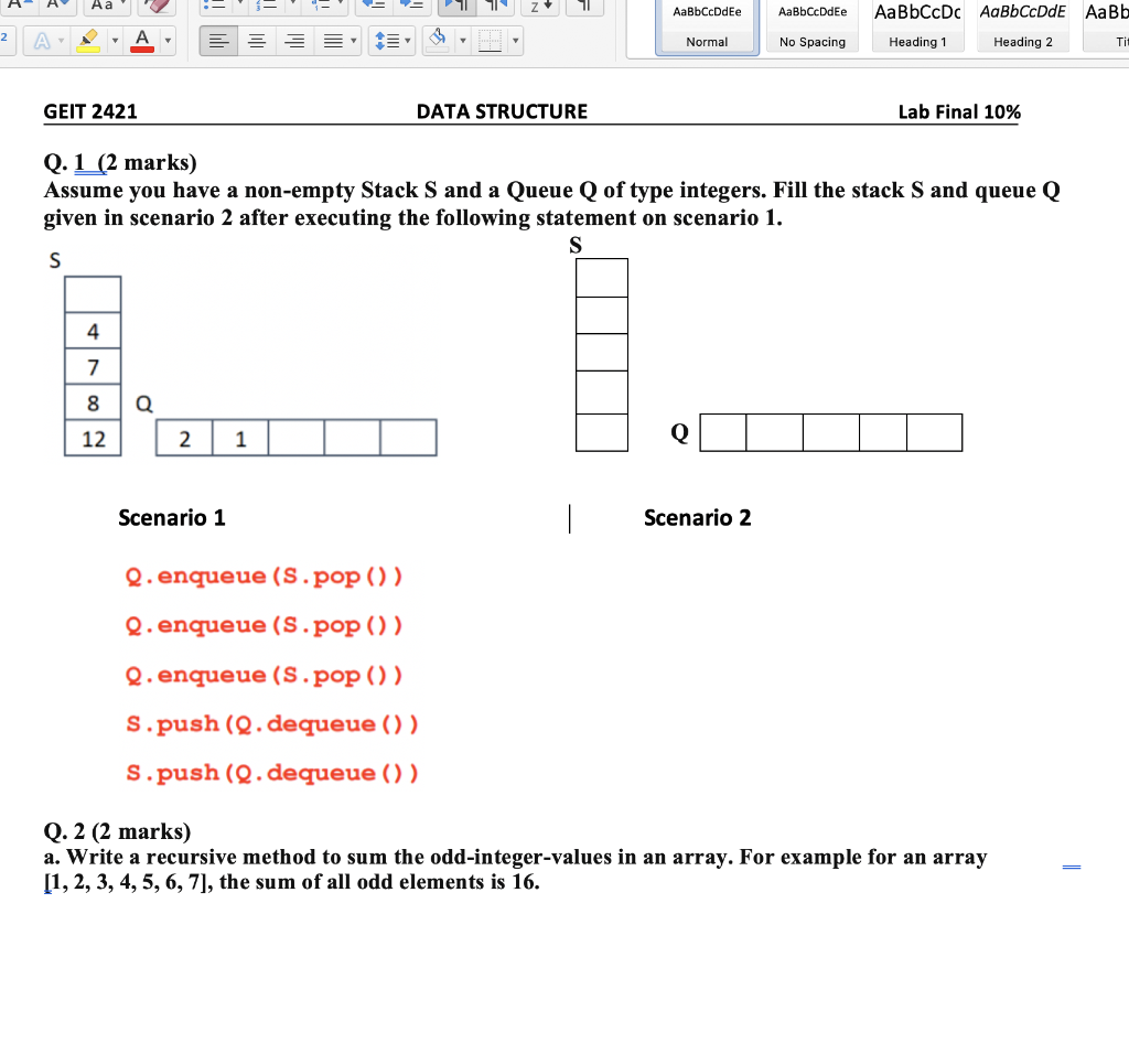 Solved A A Aa' e = = z 1 AaBbCcDdEe AaBbCcDdEe No Spacing | Chegg.com