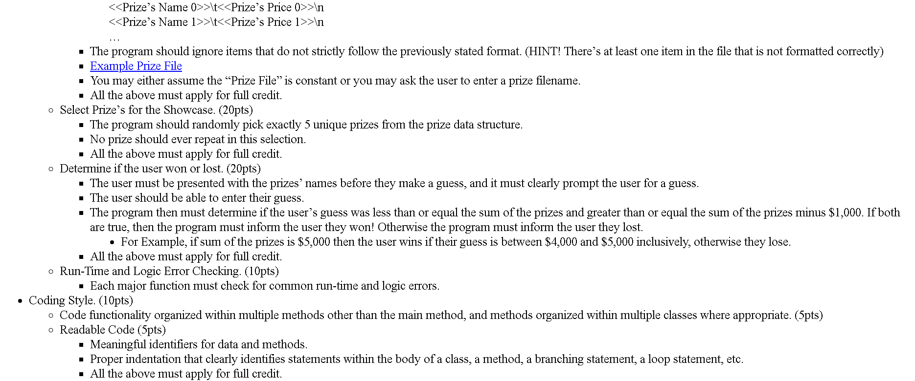 Solved Showcase Showdown! Due 09/16/2022 by 11:55pm | Chegg.com